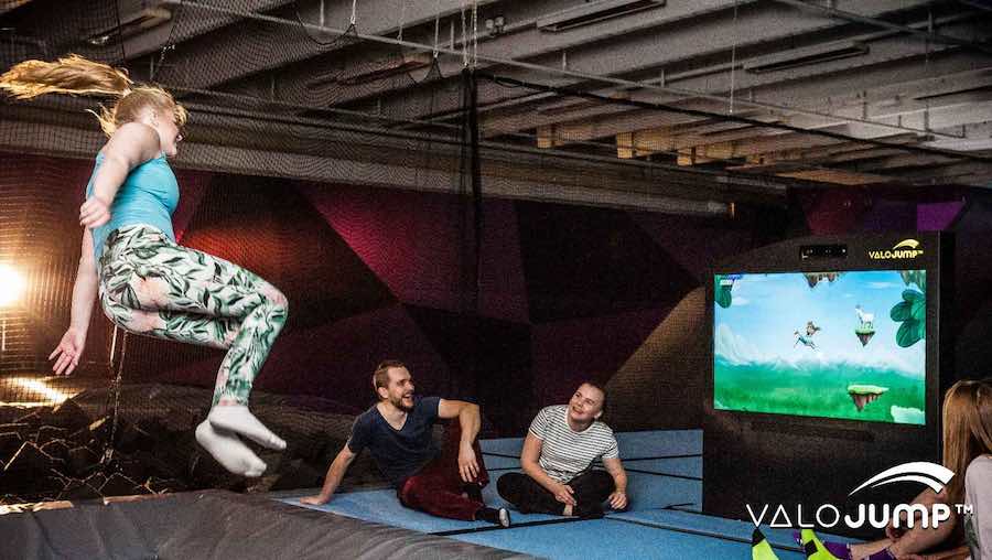 ValoJump - interactive trampoline game platform by Valo Motion | blooloop