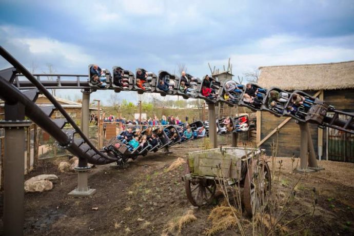 Vekoma releases new racing coaster pics of Family Boomerang Racer